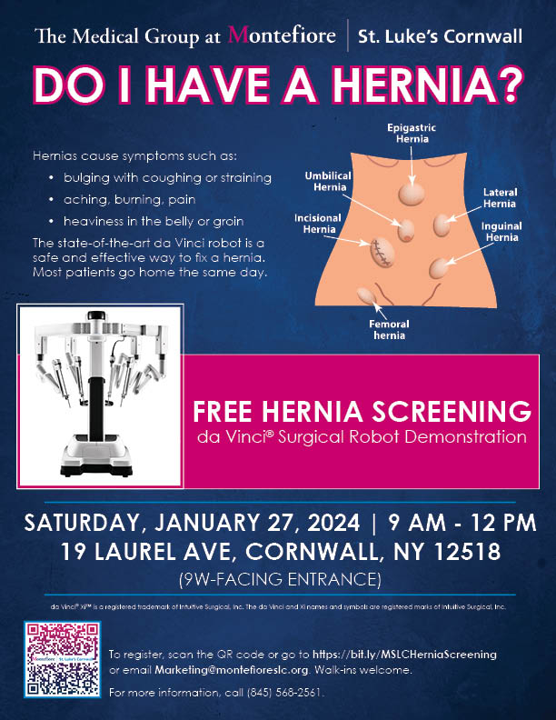 Hernia Screening Event at The Medical Group, Cornwall