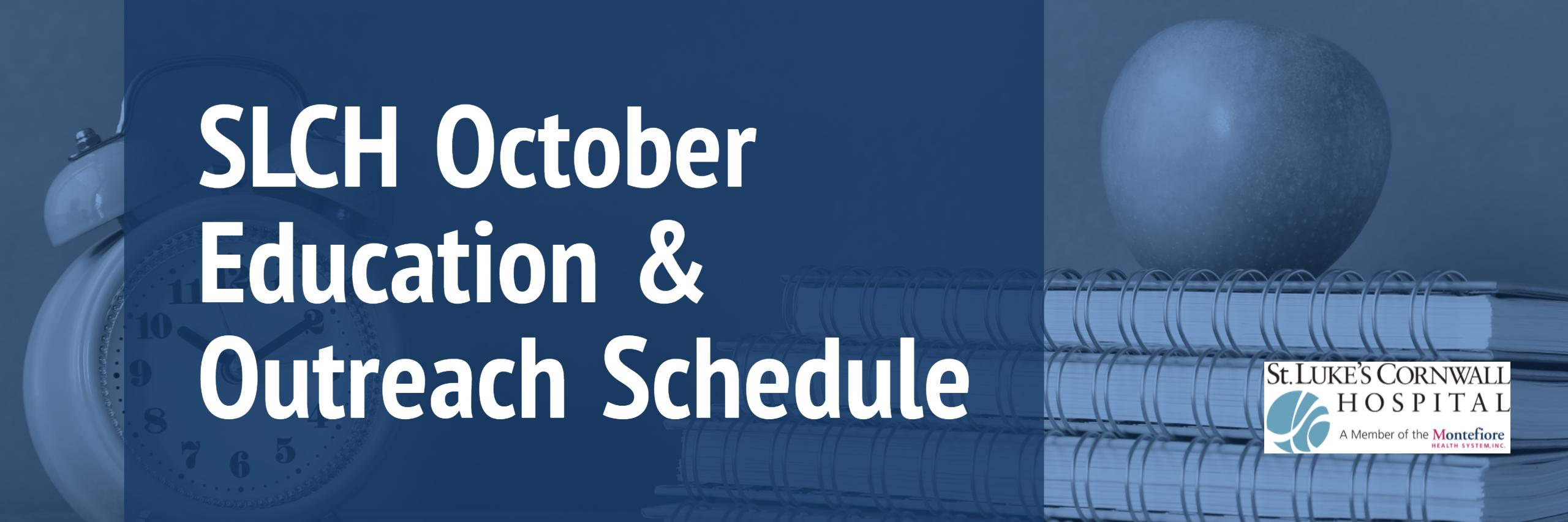SLCH October Outreach and Events